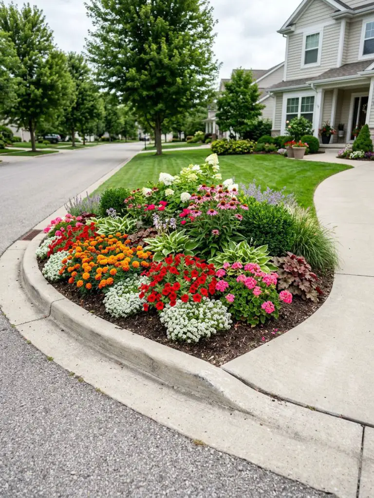 10 Driveway & Walkway Flower Bed Ideas That Guide the Eye