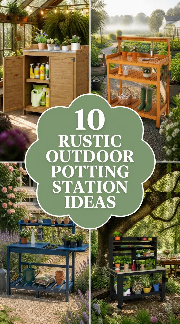 10 Rustic Outdoor Potting Station Ideas for Stylish Garden Fashion ...