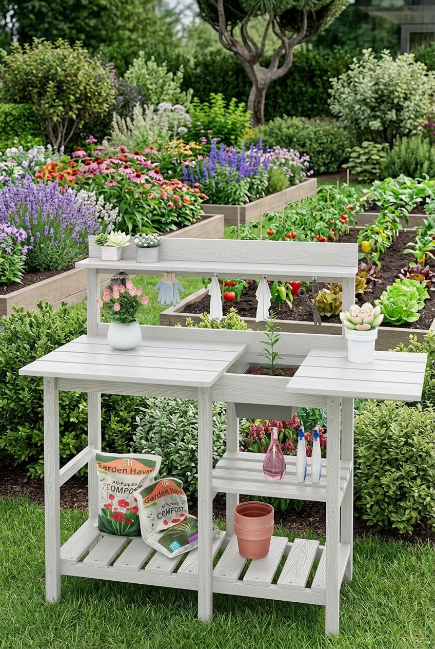 10 Flower Potting Station Ideas for a Beautiful Garden Setup - One ...