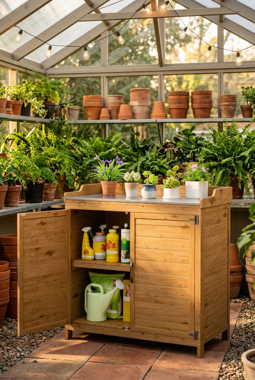 10 Rustic Outdoor Potting Station Ideas for Stylish Garden Fashion ...